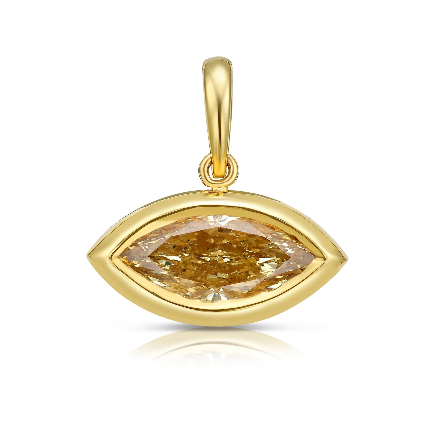 Champagne Marquise Diamond Charm – Namdar Diamonds