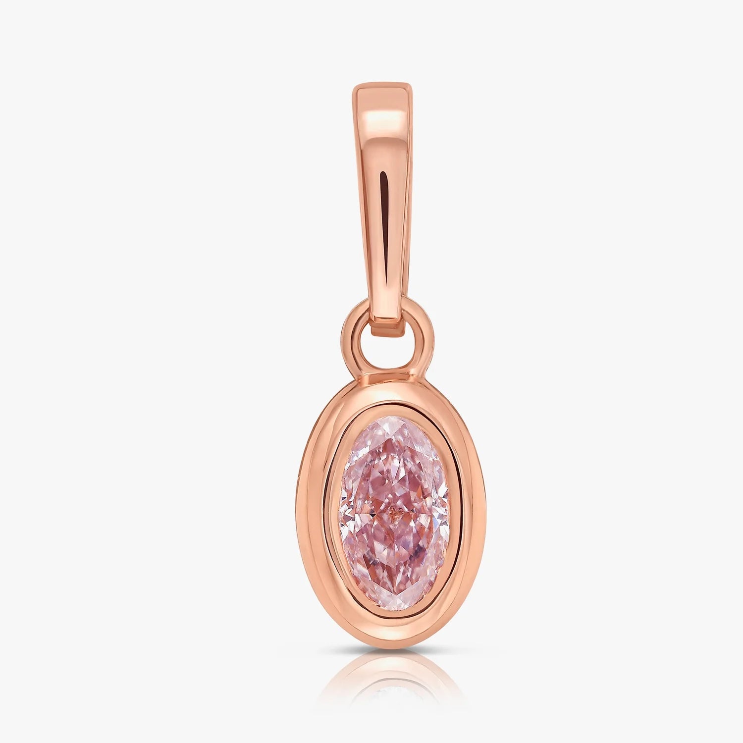 Pink Oval Diamond Charm – Namdar Diamonds